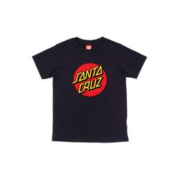Santa Cruz Jungen T-Shirt "YOUTH CLASSIC DOT T-SHIRT", schwarz, Gr. 122, Obermaterial: 100% Baumwolle, Shirts