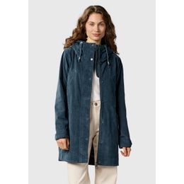 Ragwear Damen Kurzmantel "Cannas Cordy YOUMODO"dunkelpetrol, Gr. XXL, Cord, Obermaterial: 98% Baumwolle, 2% Elasthan. Innenfutter: 100% Polyester,