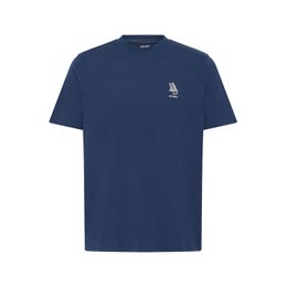 Blend Herren Rundhalsshirt "Rundhalsshirt BHJeppe", blau, Gr. L, Obermaterial: 100% Baumwolle CO., Shirts