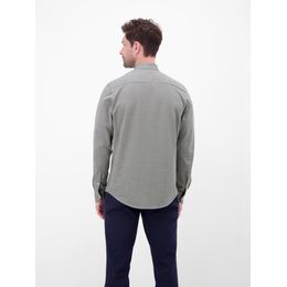 Lerros Herren Langarmhemd "Jerseyhemd mit 2-Knopf-Manschette und Kentkragen", grau, Gr. XXXL, 100% Baumwolle, Hemden