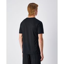 Champion Herren Trainingsshirt, schwarz, Gr. XXL, Obermaterial: 100% Polyester, Shirts, schnell trocknend, atmungsaktiv, aus Polyester