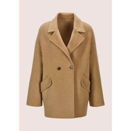 Madeleine Mode MADELEINE Damen Kurzjacke "Mantel Eleganter Wollmantel mit Kaschmir", beige, Modern, Gr. 36, Obermaterial: 72% Wolle mw. 15% Polyester PES. 10%