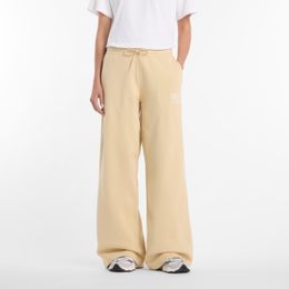 New Balance Damen Jogginghosetoasted sesa, Gr. L, Obermaterial: 60% Baumwolle, 40% Polyester, Hosen, mit Kordelverschluss, aus Baumwolle und