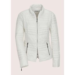 Madeleine Mode MADELEINE Damen Steppjacke "Steppjacke Leichte Sommerjacke mit Stehkragen", wei&szlig;, Modern, Gr. 42, Obermaterial: 100% Polyamid PA., Jacken
