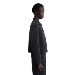 Marc O'Polo Jerseyblazer MARC O'POLO "aus Organic Cotton-Mix", Damen, Gr. 44, deep night blau, Jersey, Obermaterial: 88% Baumwolle, 12% Polyester, unifarben, regular fit, normaler Saum, Blazer