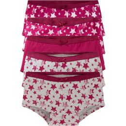 bonprix M&auml;dchen Panty "Panty mit weicher Baumwolle (5er Pack)", Gr. 152, grau, Obermaterial: 95% Baumwolle, 5% Elasthan, Unterhosen, k&ouml;rpernahe