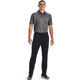 Poloshirt Under Armour "TECH POLO", Herren, Gr. M, graphite, schwarz, schwarz, Obermaterial: 100% Polyester, normal, Shirts, gerader Rumpfabschluss, normale Schnittform, f&uuml;r Sportmode