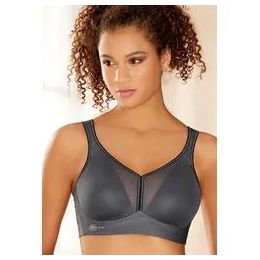 Sport-BH Anita ACTIVE "Air Control Deltapad", Damen, Gr. 90, Cup E, grau (anthrazit), Netz, Obermaterial: 49% Polyamid, 39% Polyester, 12% Elasthan, Mesh, Netz, durchscheinend, matt, unifarben, Basic, regular fit, BHs Sport-BH, doppellagige Cups, gepolsterte Tr&auml;ger, mit Print, feminin, weich, Topseller