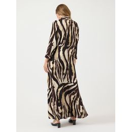 Y.A.S Damen Hemdblusenkleid "YASSAVANNA LONG SHIRT DRESS", bunt, Gr. XS, bedruckt, Web, Obermaterial: 100% Viskose, Kleider, Viskose, loose fit
