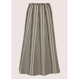 Madeleine Mode MADELEINE Damen Midirock "Strickrock Eleganter Jacquard-Rock f&uuml;r k&uuml;hle Tage", beige, Modern, Gr. 38, Obermaterial: 47% Polyester PES. 33% Wolle mw.