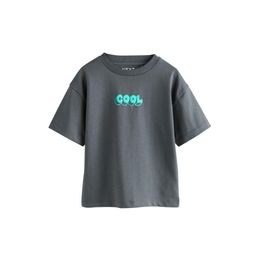 next T-Shirt Jungen Gr&ouml;&szlig;e 74 aqua / dunkelgrau