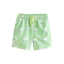 next Badeshorts Jungen Gr&ouml;&szlig;e 164 gr&uuml;n / hellgr&uuml;n / wei&szlig;