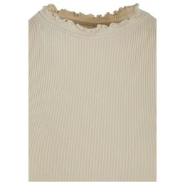 Urban Classics Damen A-Linien-Kleid "Urban Classics Damen Ladies Rib Tee Dress", beige, Gr. XXL, unifarben, 97% Baumwolle, 3% Elasthan, Kleider