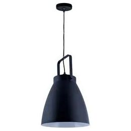 Paco Home Pendelleuchte "BOONE PD", schwarz, 1, &Oslash; 39cm H: 58cm, Leuchten, Stehleuchte Modern Wohnzimmer Industrial Scheinwerfer Design E27, Pendelleuchte