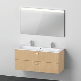 Duravit ME by Starck Doppelwaschtisch mit XBase Schrank, mit Spiegel, XB0066030300000,