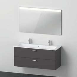 Duravit ME by Starck Doppelwaschtisch mit XBase Schrank, mit Spiegel, XB006604949,