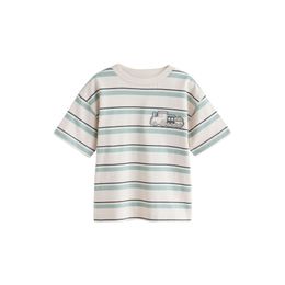 next T-Shirt Jungen Gr&ouml;&szlig;e 74 creme / opal / schwarz