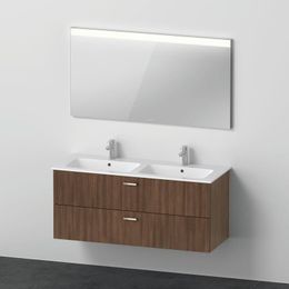 Duravit ME by Starck Doppelwaschtisch mit XBase Schrank, mit Spiegel, XB0074021210000,