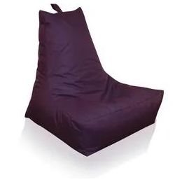 Sitzsack Kinzler "Lounge", lila (brombeer), B:100cm H:80cm, Polyester, Sitzs&auml;cke, Sitzsack, Loungesessel, Uni Farben, mit R&uuml;ckenlehne, Outdoor geeignet