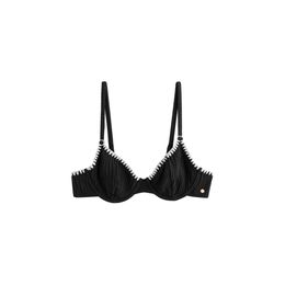 Mint Velvet Bikinitop Damen Gr&ouml;&szlig;e 70 schwarz / wei&szlig;