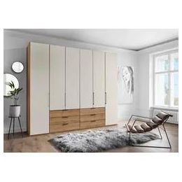 Kleiderschrank Wiemann "Monaco", braun (bianco, eiche, nachbildung), B:246,3cm H:236cm T:58cm, Holzwerkstoff, Schr&auml;nke, Kleiderschrank, hochwertige Beschl&auml;ge