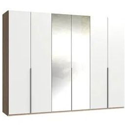 Kleiderschrank wimex "New York", wei&szlig; (struktureichefarben hell, front wei&szlig;), B:270cm H:234cm T:58cm, Schr&auml;nke, Kleiderschrank