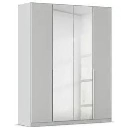 Dreht&uuml;renschrank OTTO HOME "Kleiderschrank Schrank Garderobe AGORDO mit Dekor- oder Hochglanzfront", grau (seidengrau), B:181cm H:229cm T:54cm, Holzwerkstoff, Schr&auml;nke, Dreht&uuml;renschrank, durchdachte Innenausstattung, in 8 Breiten und 2 H&ouml;hen MADE IN GERMANY, Topseller