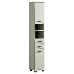 Hochschrank Welltime "Palermo, Breite 30 cm", gr&uuml;n (pistazie), B:30,3cm H:180,9cm T:32,6cm, FSC-zertifizierter Holzwerkstoff, Schr&auml;nke, Hochschrank, Wechselbarer T&uuml;ranschlag, Metallbeschl&auml;ge