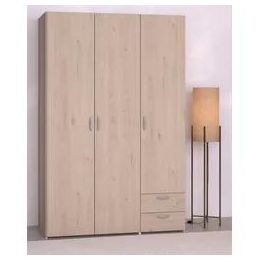 Kleiderschrank Parisot "Daily 12", braun (jackson eiche nachbildung), B:120cm H:185cm T:51cm, Holzwerkstoff, Schr&auml;nke, Kleiderschrank