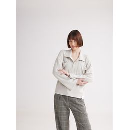 4tailors Top 'Winter' Damen Gr&ouml;&szlig;e XXXL hellgrau