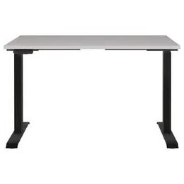 Schreibtisch Germania "Lemont", braun (kaschmir, schwarz, kaschmir), B:120cm H:72cm T:80cm, Tische, Schreibtisch, Elektrisch h&ouml;henverstellbarer Schreibtisch