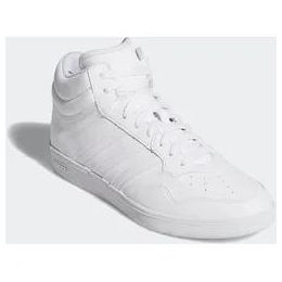 Sneaker Adidas SPORTSWEAR "HOOPS 4.0 MID", Herren, Gr. 44,5, schwarz-wei&szlig; (cloud wei&szlig;, cloud wei&szlig;, core schwarz), Synthetik, Schuhe Sneaker