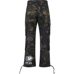 PEQUS Herren Cargohose "PEQUS PEQUS Aether Camo Cargo", gr&uuml;n, Gr. L, 99% Baumwolle, 1% Polyurethan, Hosen