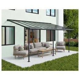 Terrassendach PALRAM - CANOPIA "Sierra Alu Terrassen&uuml;berdachung", grau, B:619cm T:295cm, Aluminium, Polycarbonat (PC), Terrassen&uuml;berdachungen, einfache DIY Montage