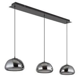 Globo LIGHTING LED-H&auml;ngeleuchte "AVILA", schwarz (schwarz, chrom), 1 Stk., Leuchten, Pendelleuchte, Esstisch, Essbereich, Wohnzimmer, k&uuml;rzbar, Glas