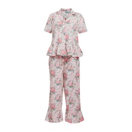 Cath Kidston Pyjama Damen Gr&ouml;&szlig;e L gr&uuml;n / rosa / himbeer / wei&szlig; Winterkleid