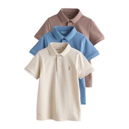 next Poloshirt Jungen Gr&ouml;&szlig;e 110 ecru / opal / schoko