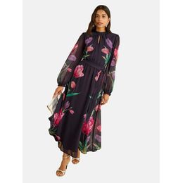 Love & Roses Kleid Damen Gr&ouml;&szlig;e 38 navy / jade / lila / himbeer Sommerkleid