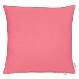 Dekokissen Apelt "3800", pink (pink, unifarben), B:65cm H:7cm L:65cm, Baumwolle, Polyester, Dekokissen_Sitzkissen_Kissenh&uuml;llen, Statement-Rei&szlig;verschluss