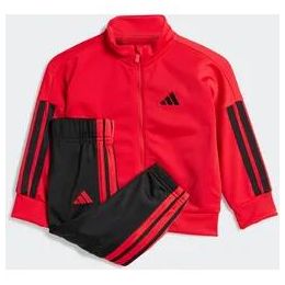 Trainingsanzug Adidas SPORTSWEAR "I 3S TR TS 205", M&auml;dchen, Gr. 68, rot (pure ruby, schwarz), Obermaterial: 100% Polyester, Sportanz&uuml;ge Trainingsanzug