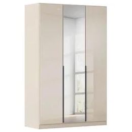 Dreht&uuml;renschrank OTTO HOME "Kleiderschrank Kleiderschr&auml;nke Schrank Garderobe AGORDO mit Glasfront", beige (beige, glas beige (champagner)), B:136cm H:210cm T:54cm, Holzwerkstoff, Schr&auml;nke, Dreht&uuml;renschrank, durchdachte Innenausstattung, in 8 Breiten und 2 H&ouml;hen MADE IN GERMANY