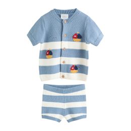 Next Set Jungen Gr&ouml;&szlig;e 56 himmelblau / wei&szlig;