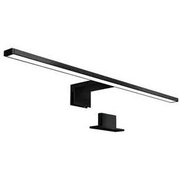B.K.LICHT Spiegelleuchte "BK Spiegellampe Bad, neutralwei&szlig;e Lichtfarbe, klemmbar", schwarz, 1, H: 3,6cm, 1 Stk., Leuchten, 8W, 4.000K neutralwei&szlig;es Licht, IP44, Spritzwasserschutz, Spiegelleuchte