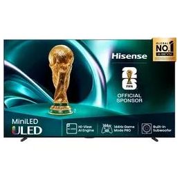 HISENSE QLED Mini LED-Fernseher "85U7Q", Energieeffizienz: D (A-G), transparent (schwarz), 85 &prime;&prime;, Fernseher, 4K UHD Mini LED