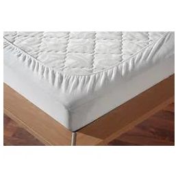 Spannbettlaken Kum "Matratzenschutz", wei&szlig;, B:70cm L:140cm, Polycotton, Obermaterial: 52% Polyester, 48% Baumwolle, Bettlaken, Spannbettlaken, bis ca. 30 cm Matratzenh&ouml;he
