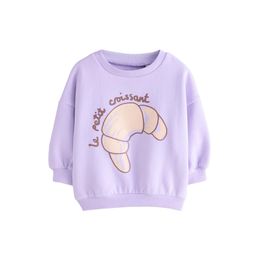 next Sweatshirt M&auml;dchen Gr&ouml;&szlig;e 92 flieder / lavendel / pastellorange