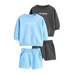 next Jogginganzug Jungen Gr&ouml;&szlig;e 92 hellblau / dunkelgrau / wei&szlig;