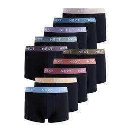 next Boxershorts Herren Gr&ouml;&szlig;e M hellblau / oliv / lavendel / schwarz