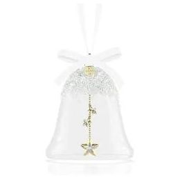 Dekoh&auml;nger Swarovski "Kristallfigur Sammelfigur Annual Edition Weihnachtsglocke", wei&szlig; (kristallwei&szlig;, goldfarben, wei&szlig;), Dekoh&auml;nger, Baumwolle, Kristallglas, Metall, Swarovski Kristall