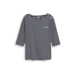 Tom Tailor Women + Shirt Damen Gr&ouml;&szlig;e 7XL navy / offwhite